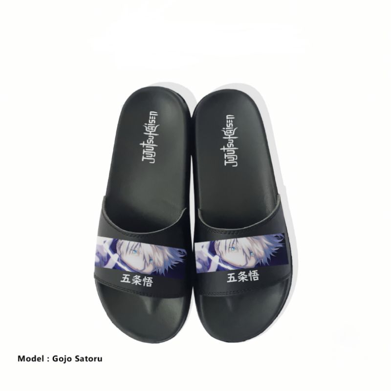 Jual 36-43 Sandal Slide Selop Anime Jujutsu Kaisen Gojo Satoru | Shopee ...