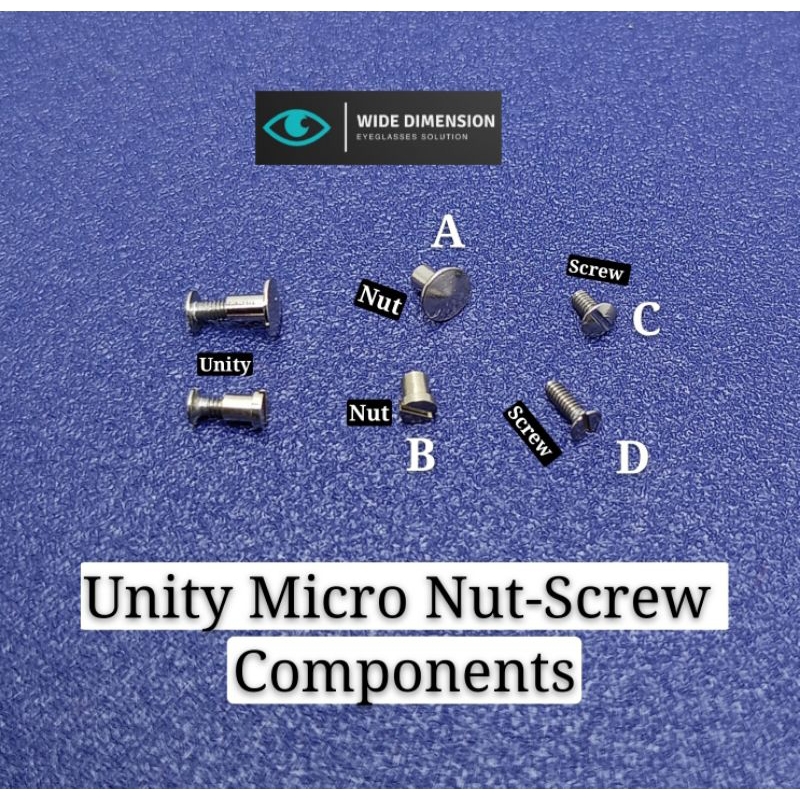 Jual Micro Nut Screw Components Mur Baut untuk Kacamata Jam Tangan ...