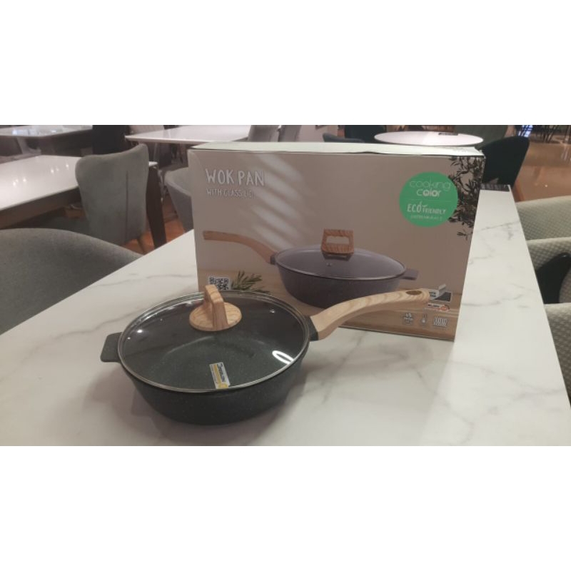 Jual wajan penggorengan marble informa/cooking color 28cm krum wajan ...