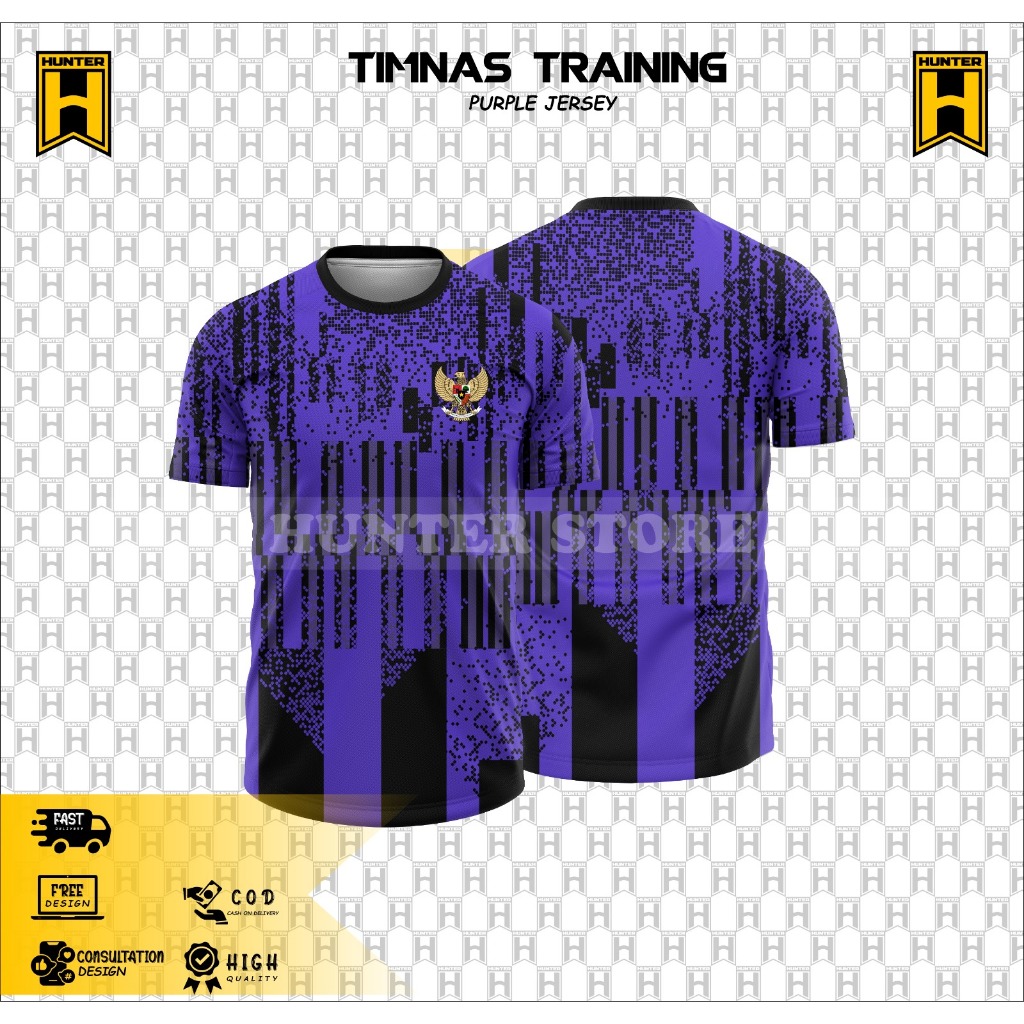 Jual JERSEY ATASAN SEPAKBOLA TIMNAS TRAINING 2024 TERBARU PURPLE FREE ...