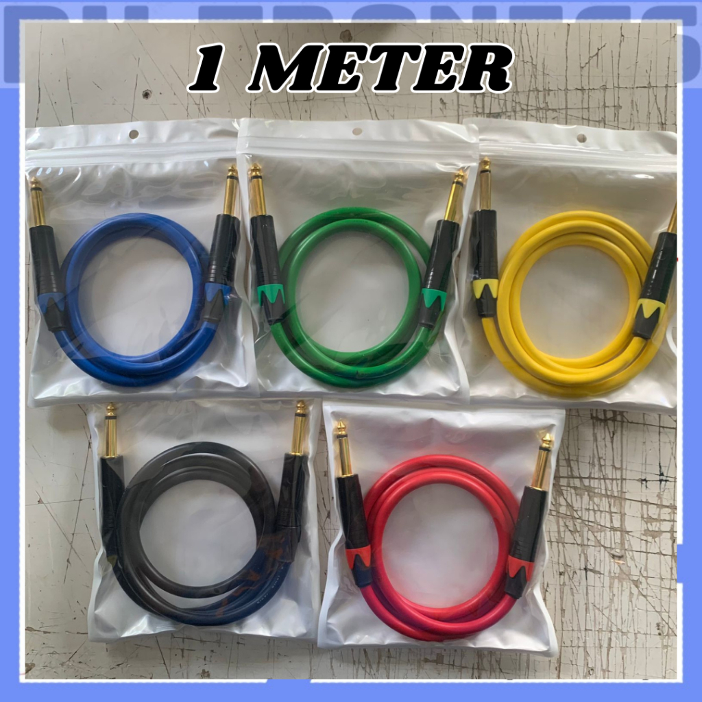 Jual Kabel Gitar 1 Meter / Kabel Jack Akai Mono 6,5 To Akai Mono 6,5 ...