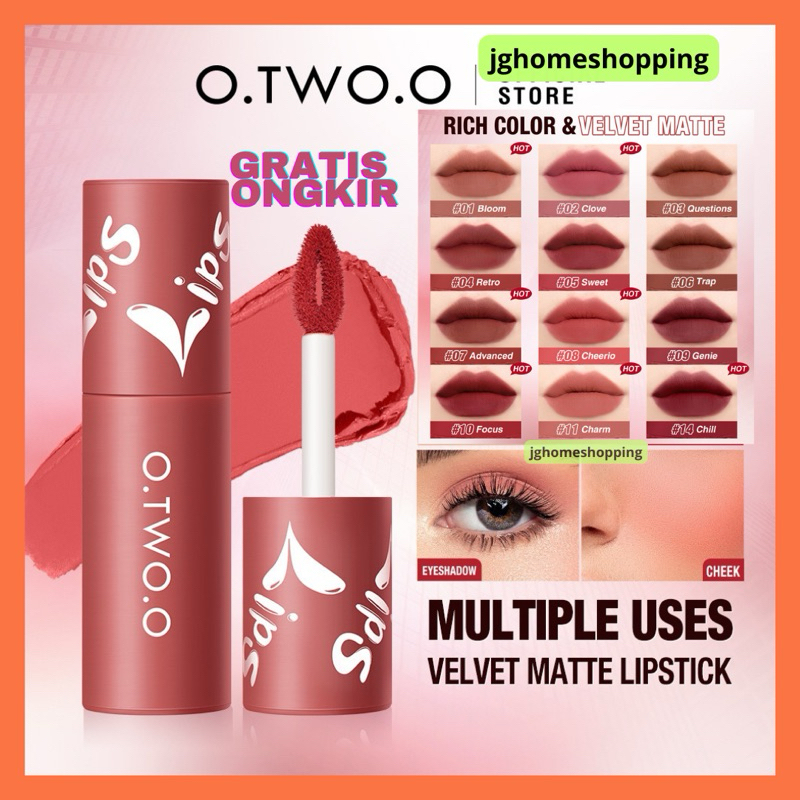 Jual Otwoo Velvet Matte Lip Cheek Mud | Shopee Indonesia