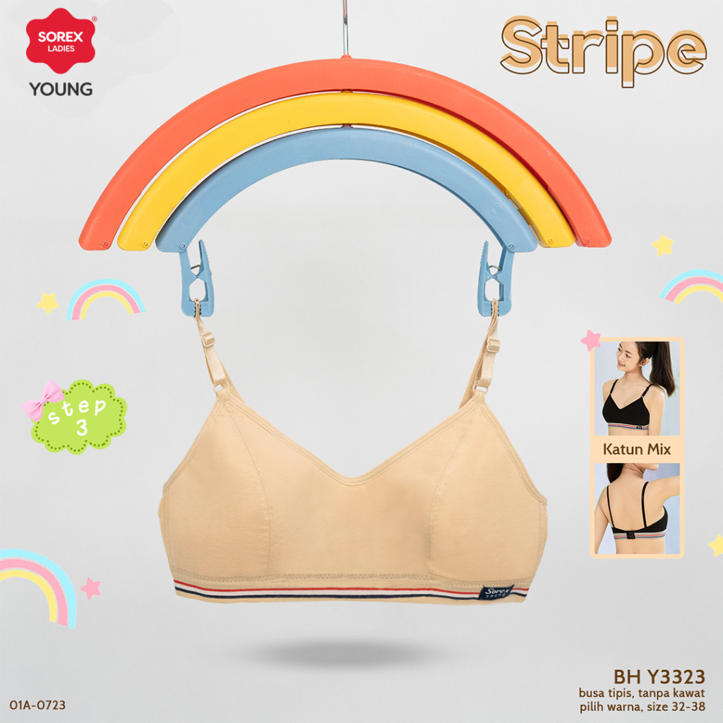 Jual Sorex Young Bra Remaja Busa Tanpa Kawat Kait 2 Setara Cup B Step 3 ...