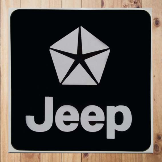 Jual CUTTING STICKER JEEP HITAM PUTIH LOGO | Shopee Indonesia