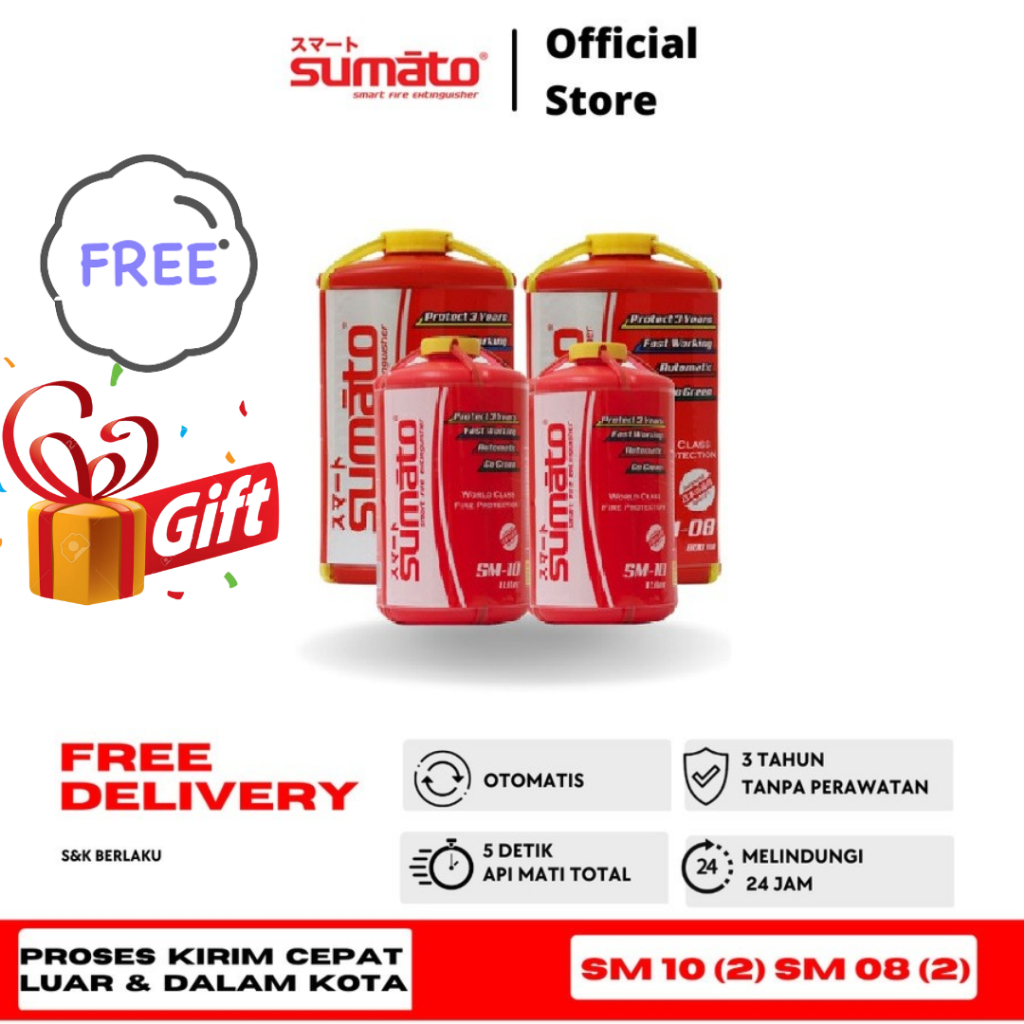 Jual Sumato - Alat Pemadam Api Otomatis BUNDLING SM 08 2 PCS SM 10 2 ...