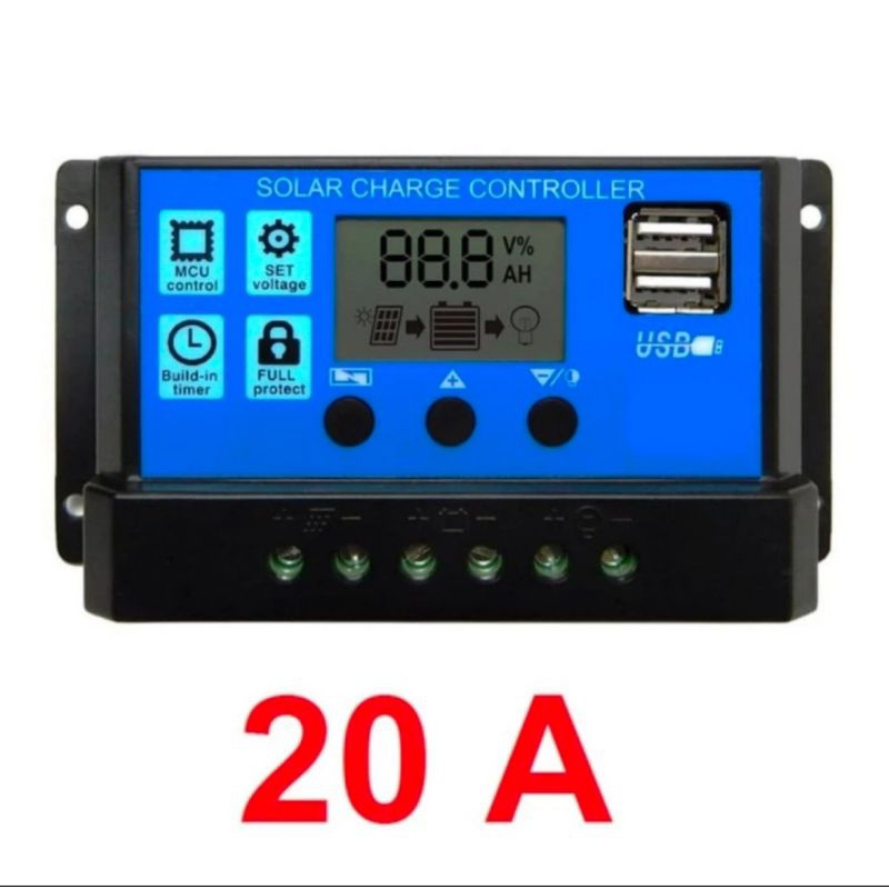 Jual Solar Charge Controller 20A 12V/24V Scc20A | Shopee Indonesia