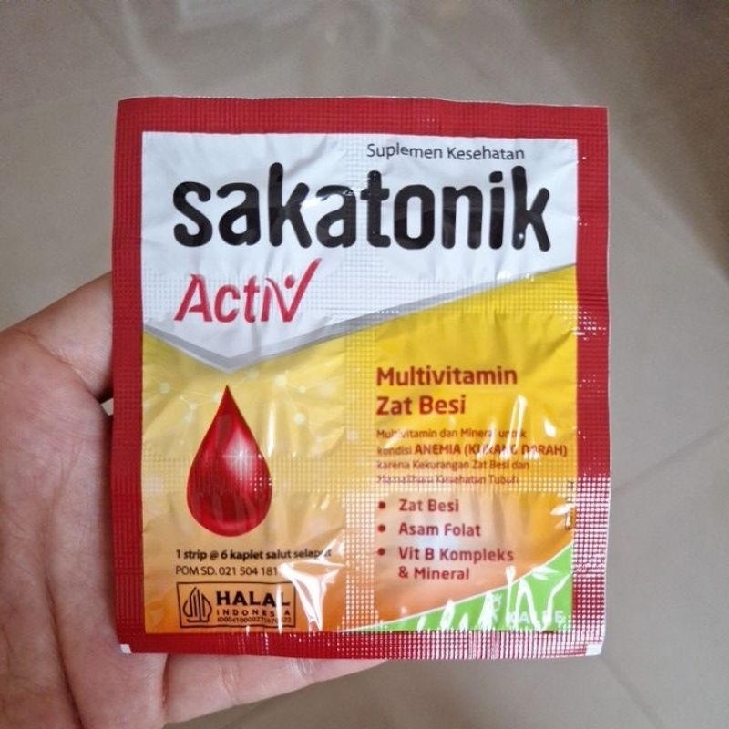 Jual Sakatonik Activ Multivitamin Zat Besi isi 6 tablet | Shopee Indonesia