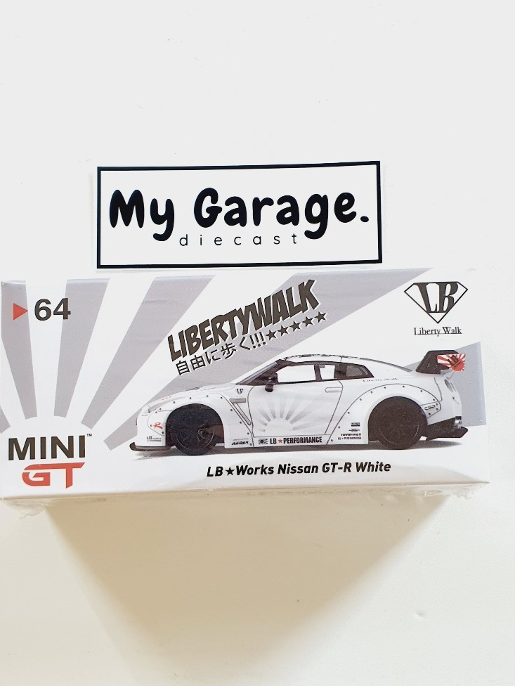 Jual Mini GT no 64 - Nissan GT-R R35 Type 1 , Rear Wing ver 1+2 White ...