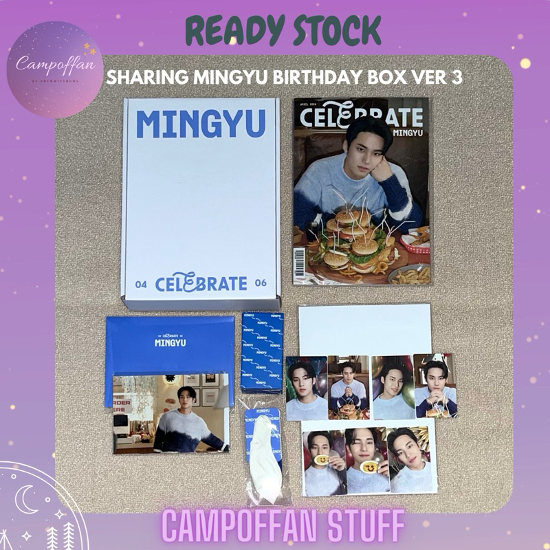 Jual [READY] MINGYU BIRTHDAY BOX VER.3 SHARING • BOX PHOTOBOOK SEALING WAX STAMP BALOON MINI ...