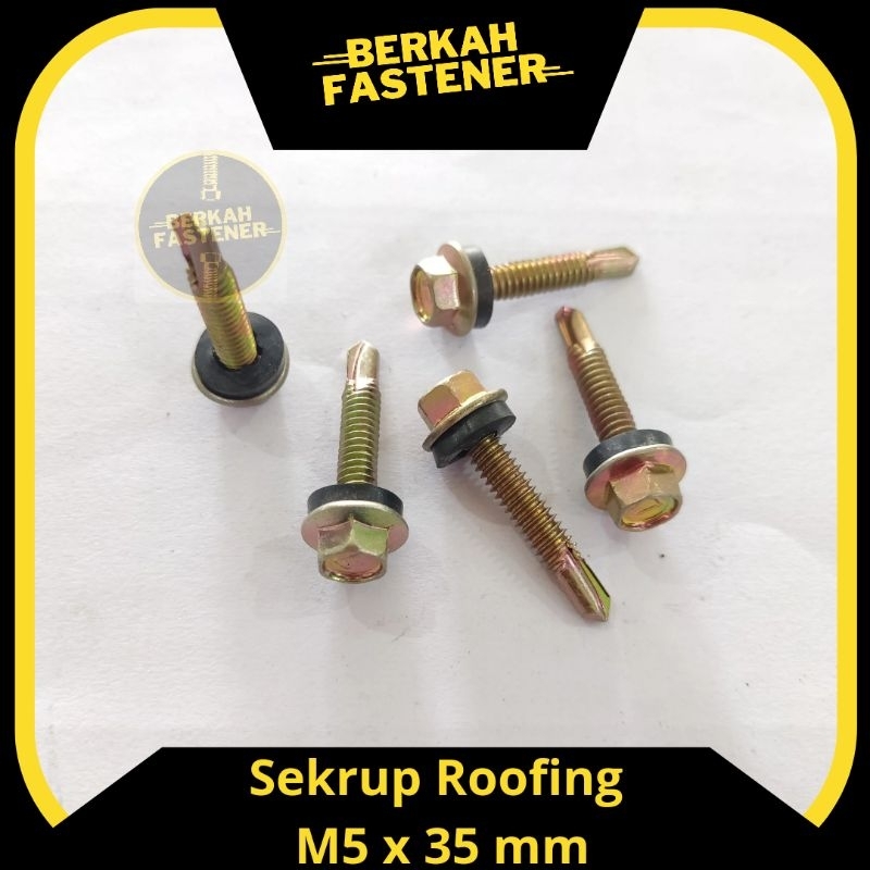 Jual Sekrup Roofing / Atap M5 x 35 mm (3, 5 cm) original Lion | Shopee ...