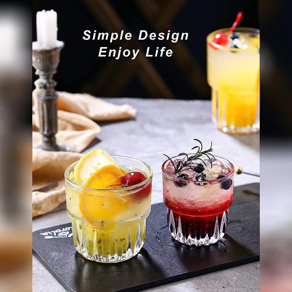 Jual One Two Cups Gelas Whisky Crystal Old Fashioned Rock Highball Glass - 2011ZJ | Desain yang ...