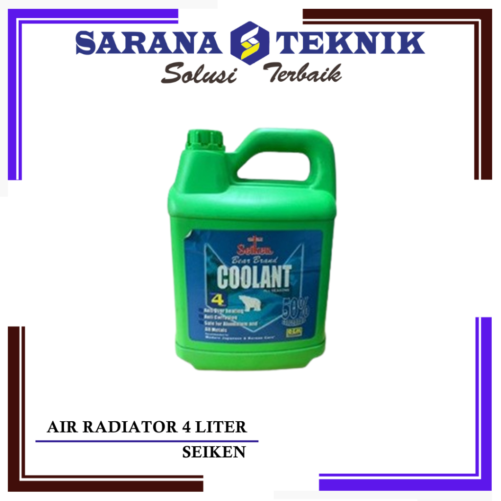 Jual Air Radiator Motor, Mobil Coolant 50% SEIKEN Japan Biru 4 Liter ...