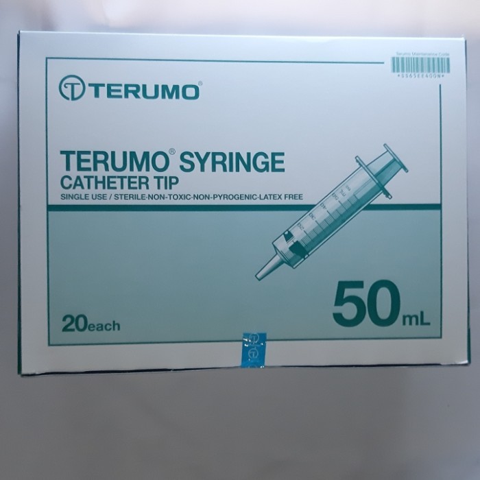 Jual Spuit 50cc Terumo- Syringe 50ml TERUMO Catether Tip Lubang Tengah isi 20pcs - BOX | Shopee ...