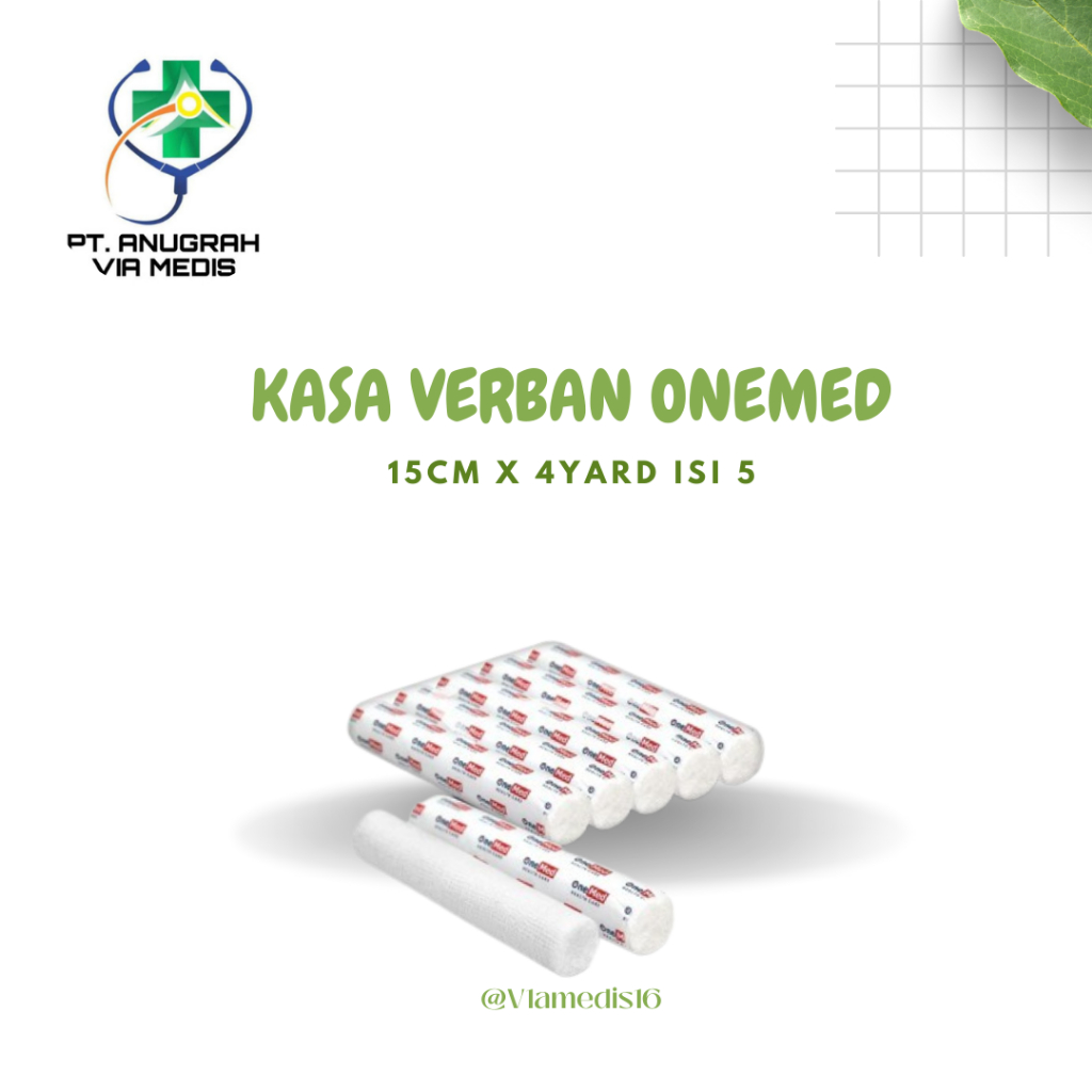 Jual Kasa Verban Perban OneMed 4yard x 15cm pak isi 5 rol | Shopee ...