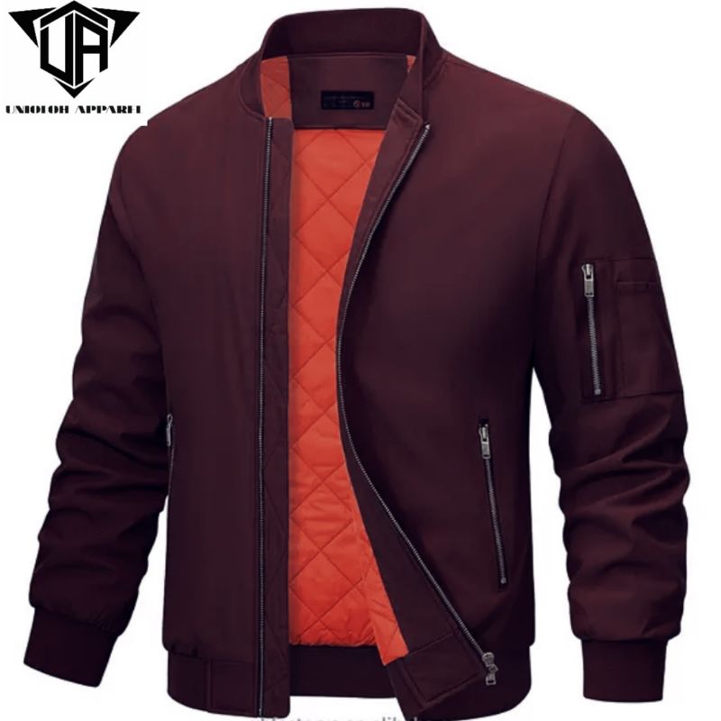 Jual Jaket Bomber Pria Terbaru Bahan Dalam Bulu/Jaket Pria Casual ...