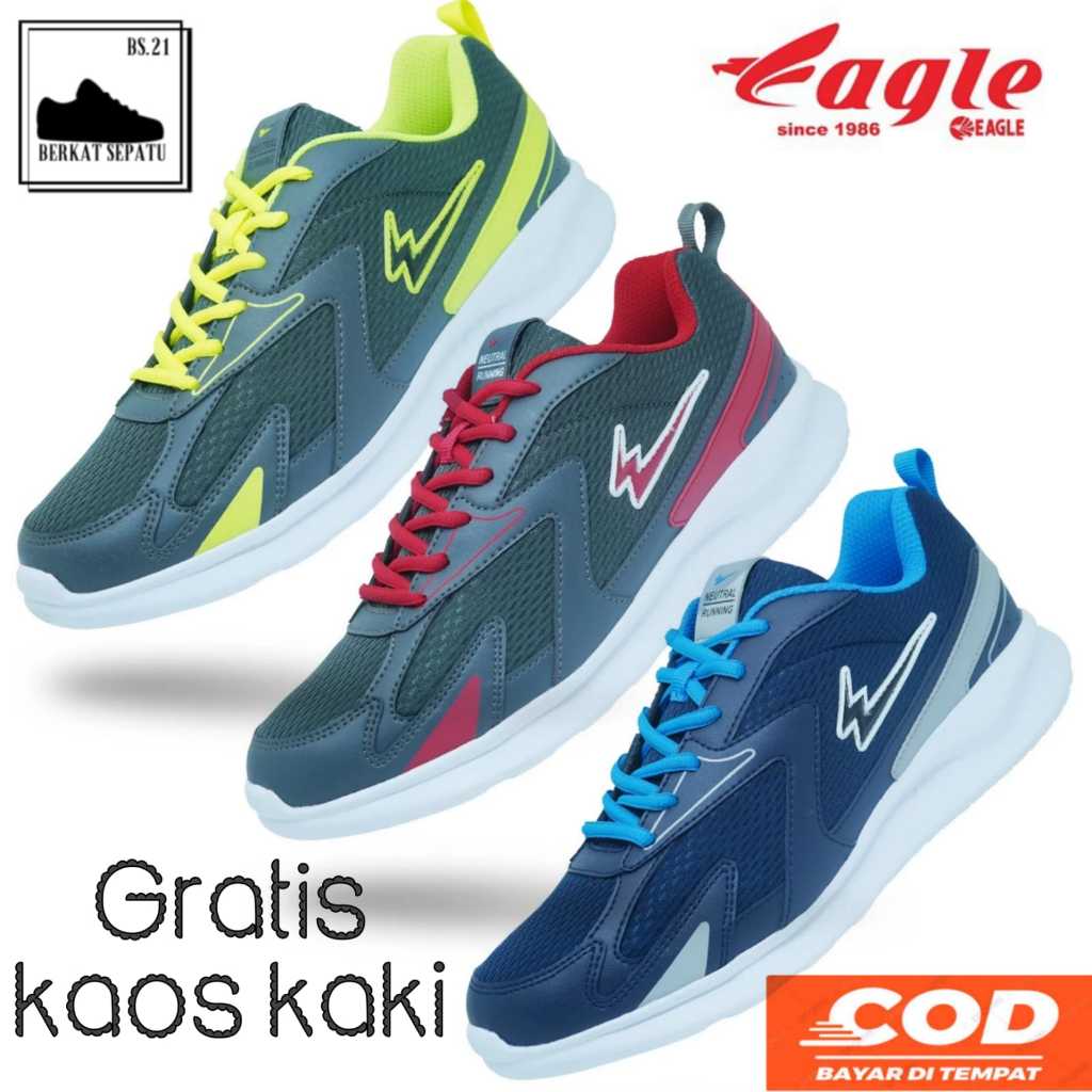 Jual [COD] Sepatu Sneakers Running Eagle Rainer Original | Sepatu Lari ...