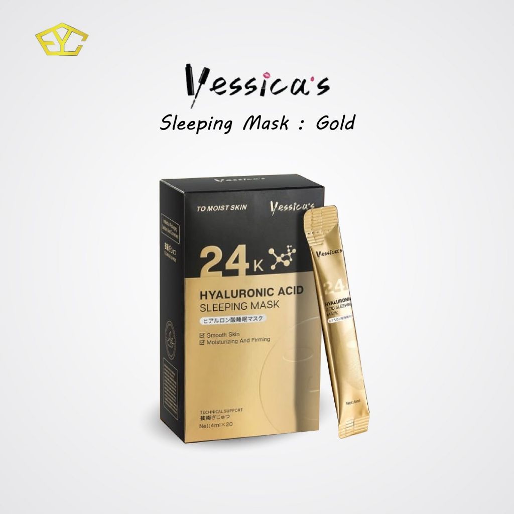 Jual YESSICA SLEEPING MASK ISI 20 SACHET ( HYALURONIC ACID 24K ...