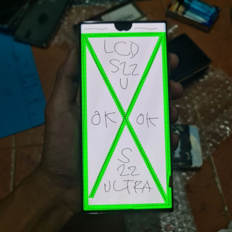 Jual LCD SAMSUNG S22 ULTRA ORIGINAL MULUS MINUS TOMPEL FUNGSI 100% ...
