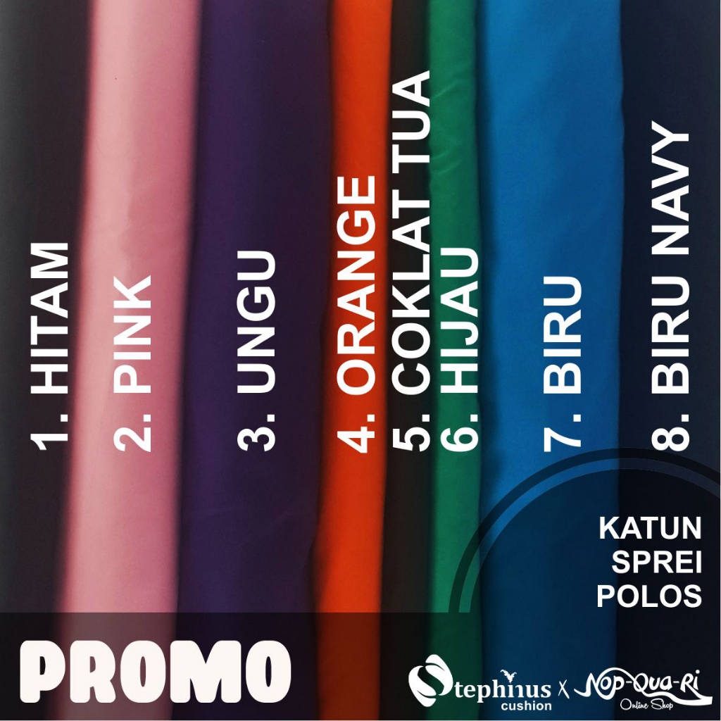 Jual Kain Katun Sprei Bahan Sprei Gorden Meteran Lebar 240cm Warna ...