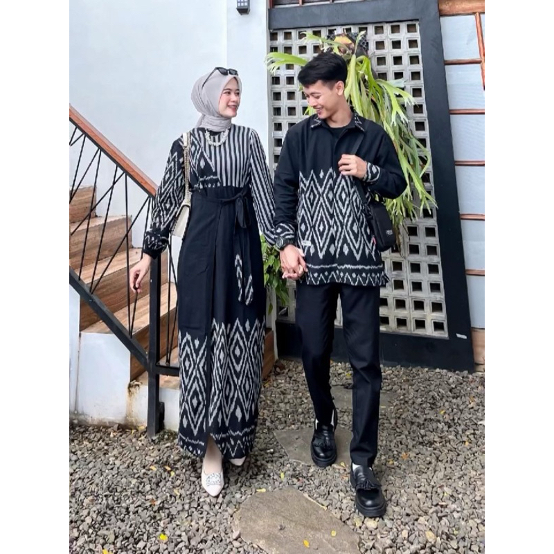 Jual Couple Tenun Sarimbit Tenun Troso Kode B334 Baju kondangan ...