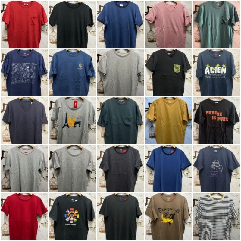 Jual KAOS BRANDED 14 GU, Uniqlo, Disney, Pixar, One piece, Capcom ...