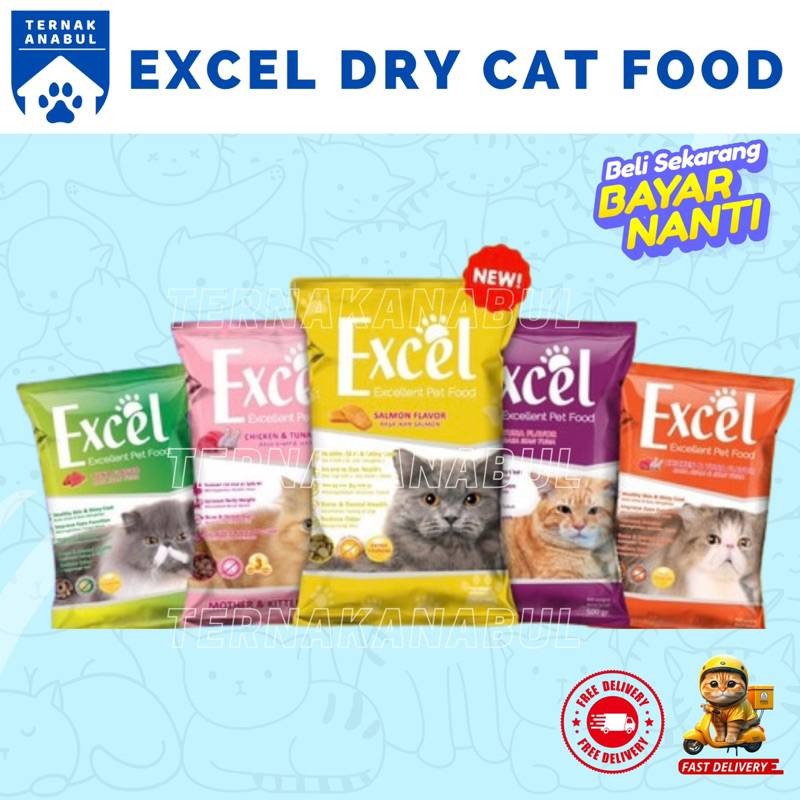 Jual EXCEL CAT DRY FOOD - Makanan Kering Kucing Dewasa Kitten Excel Dry ...