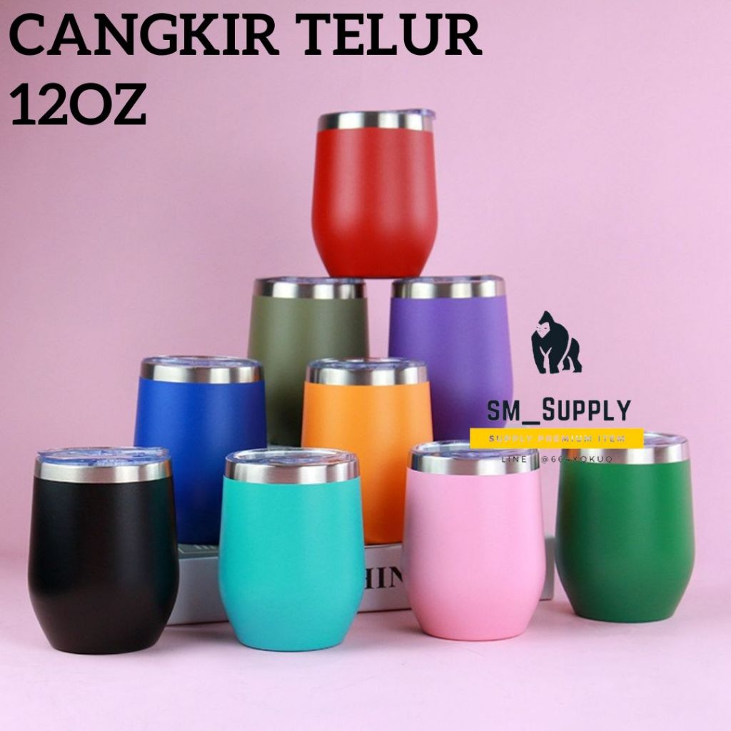 Jual Tumbler Gelas Cangkir Mug Kopi Stainless Steel Double Wall Anti ...