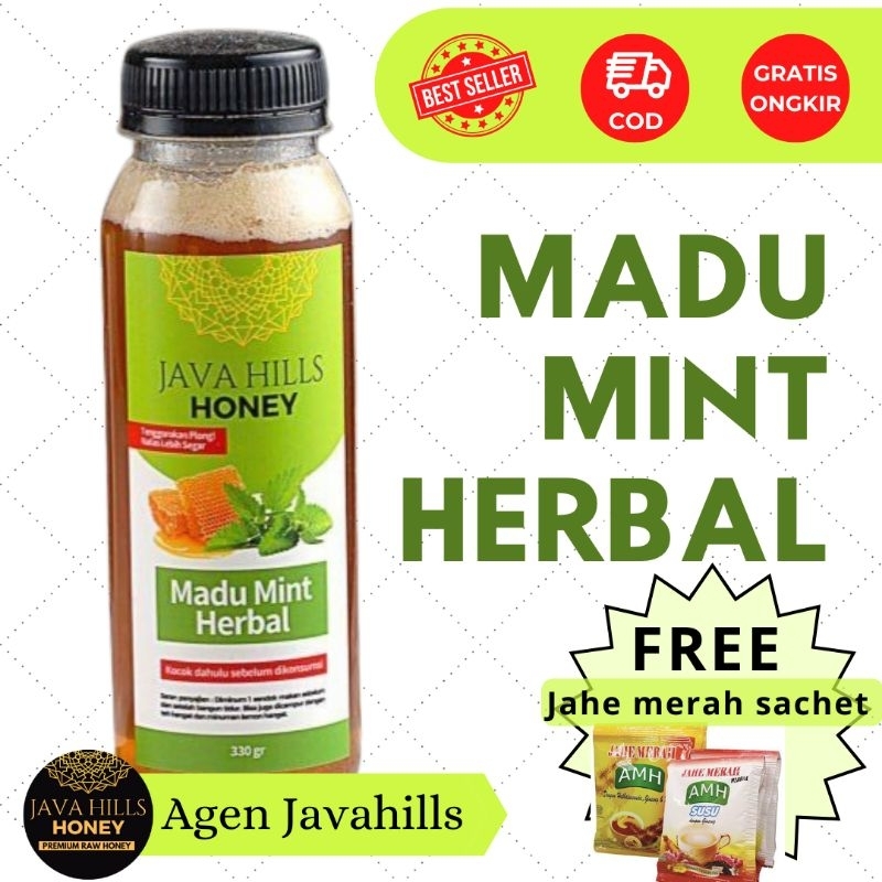 Jual Madu Mint 320gr Free jahe merah sachet Javahills/ Madu Batuk ...