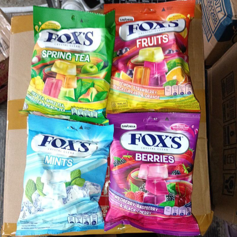 Jual permen fox's 90gr 1 dus isi 24pcs | Shopee Indonesia