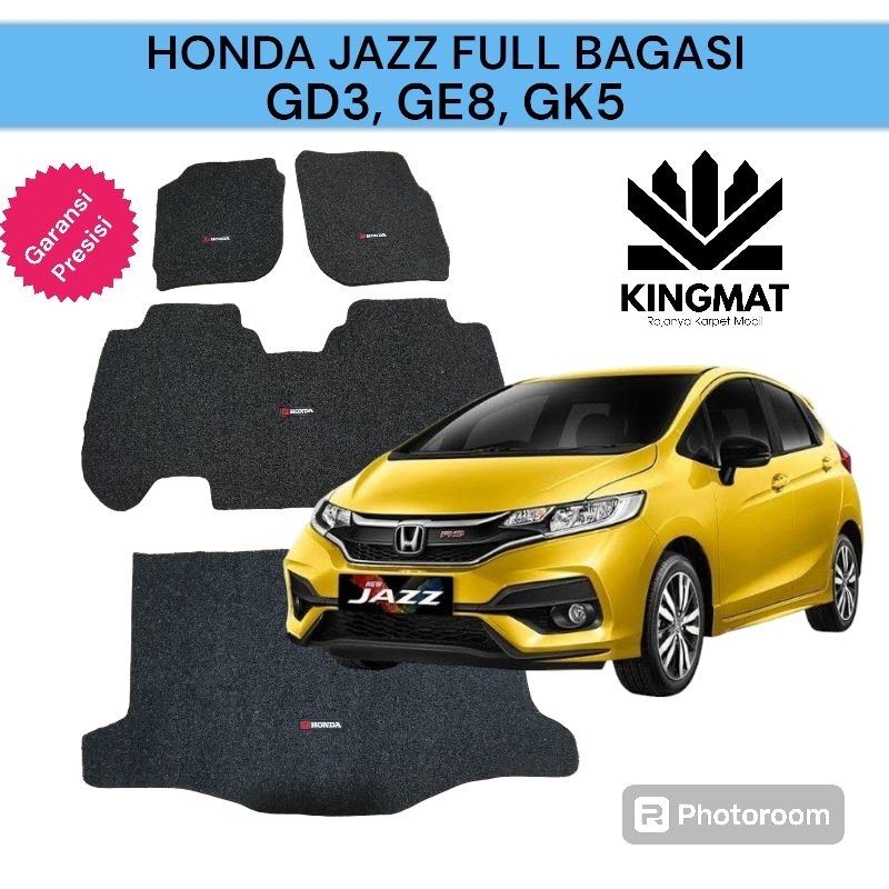 Jual Karpet Honda Jazz Full Bagasi Ge8 GD3 GK5 Presisi custom fit berlogo Honda | Shopee Indonesia