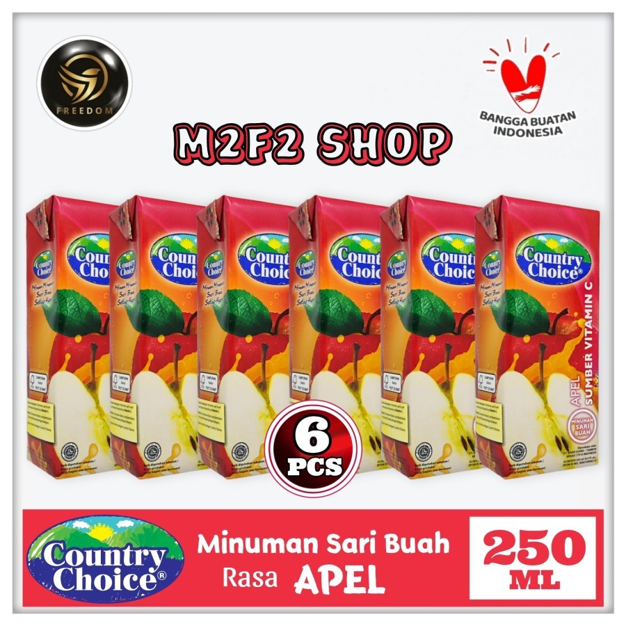 Jual Juice Country Choice Apple | Jus Apel - 250 ml (Kemasan 6 Pcs ...