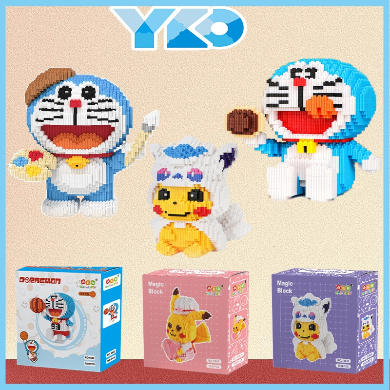 Jual YKO Nano Bricks Doraemon Building Block Pikachu Balok Susun DIY ...