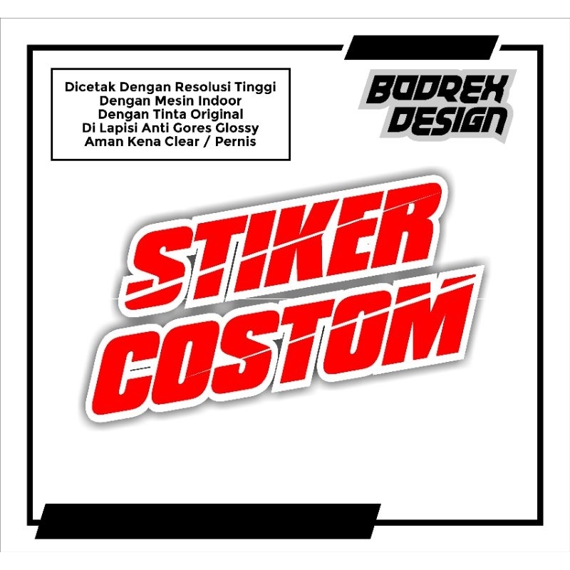 Jual STIKER COSTOM / STIKER VARIASI | Shopee Indonesia