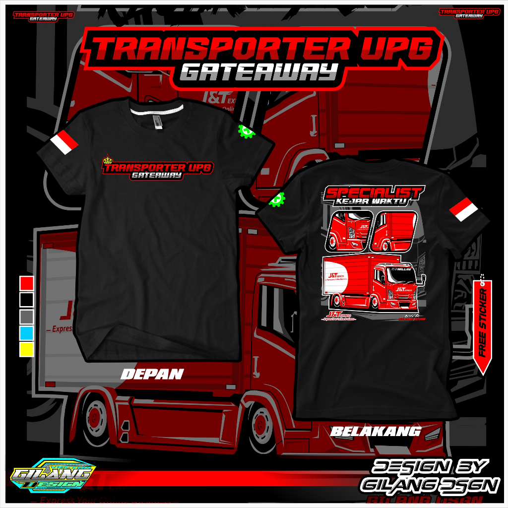 Jual Kaos JNT Express Transporter UPG GATEAWAY Spesialist kejar waktu ...