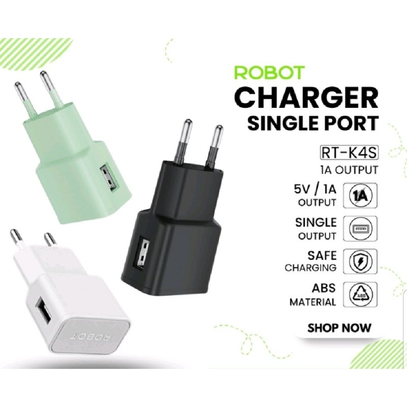Jual Kepala Charger Robot RT-K4S 5V/1A | Shopee Indonesia