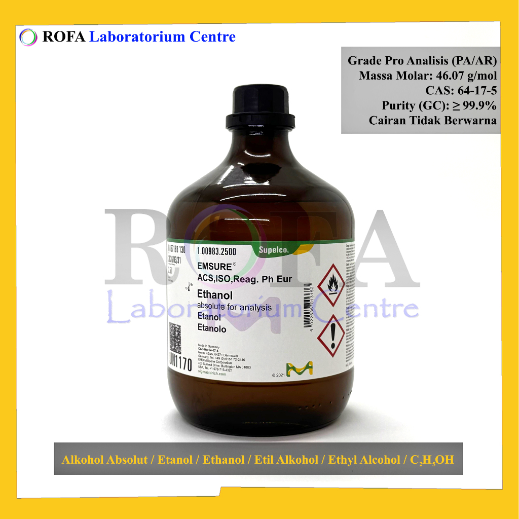 Jual Alkohol Absolut / Etanol / Ethanol / Etil Alkohol / Ethyl Alcohol ...