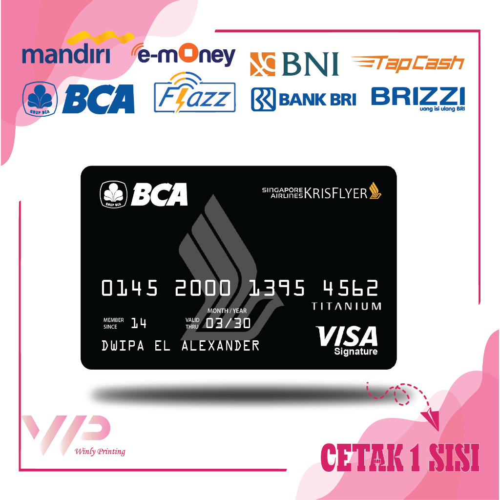 Jual KARTU EMONEY DEBIT KREDIT BCA KRISFLYER MANDIRI FLAZZ BCA GEN 2 ...