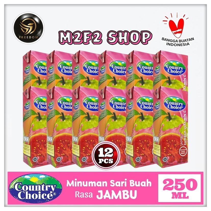 Jual Juice Country Choice Guava | Jus Jambu - 250 ml (Kemasan 12 Pcs ...
