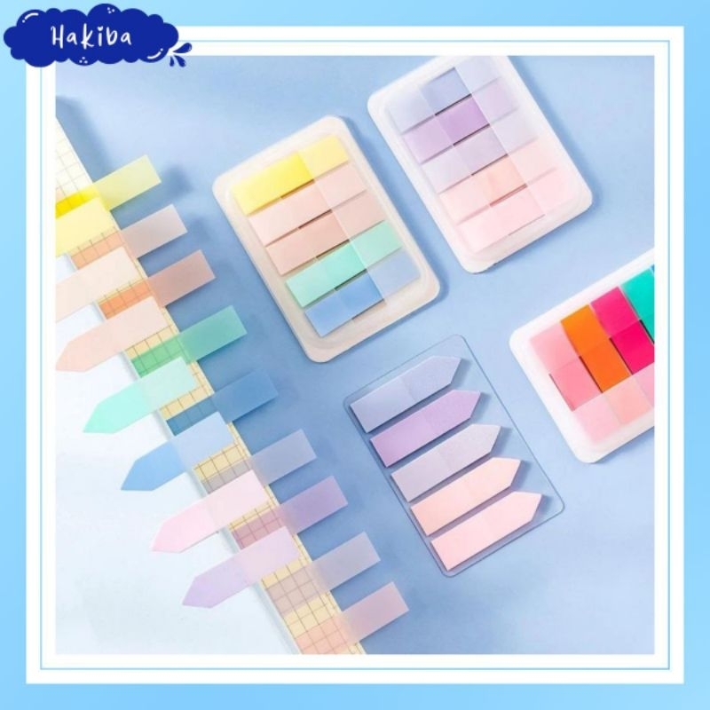 Jual Sticky Note Transparan / Warna Warni Note Pastel / Kertas Memo ...