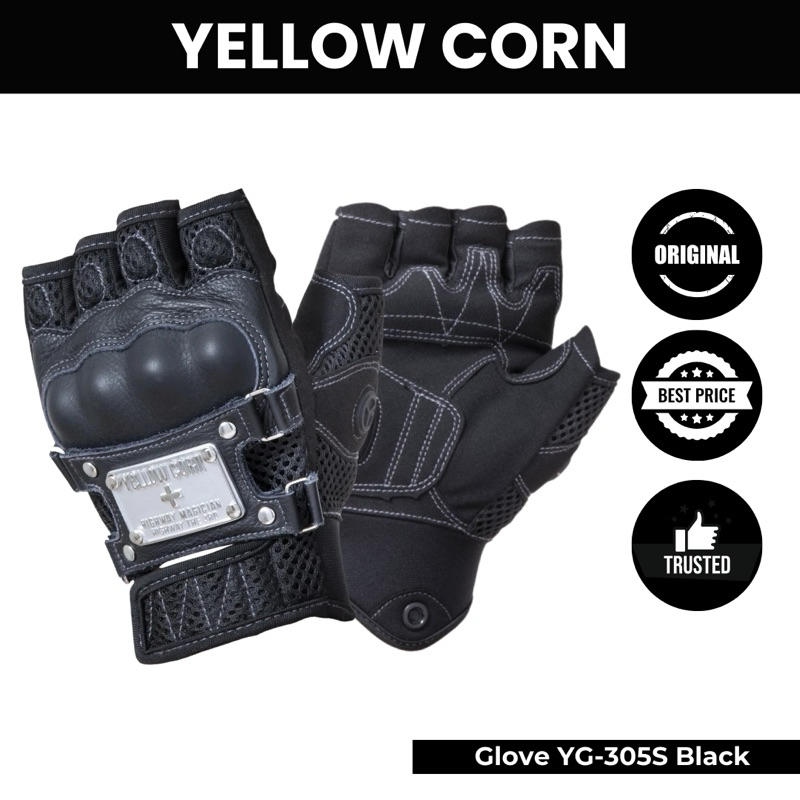 Jual Yellow Corn Glove YG-305S Black 100% Authentic | Shopee Indonesia