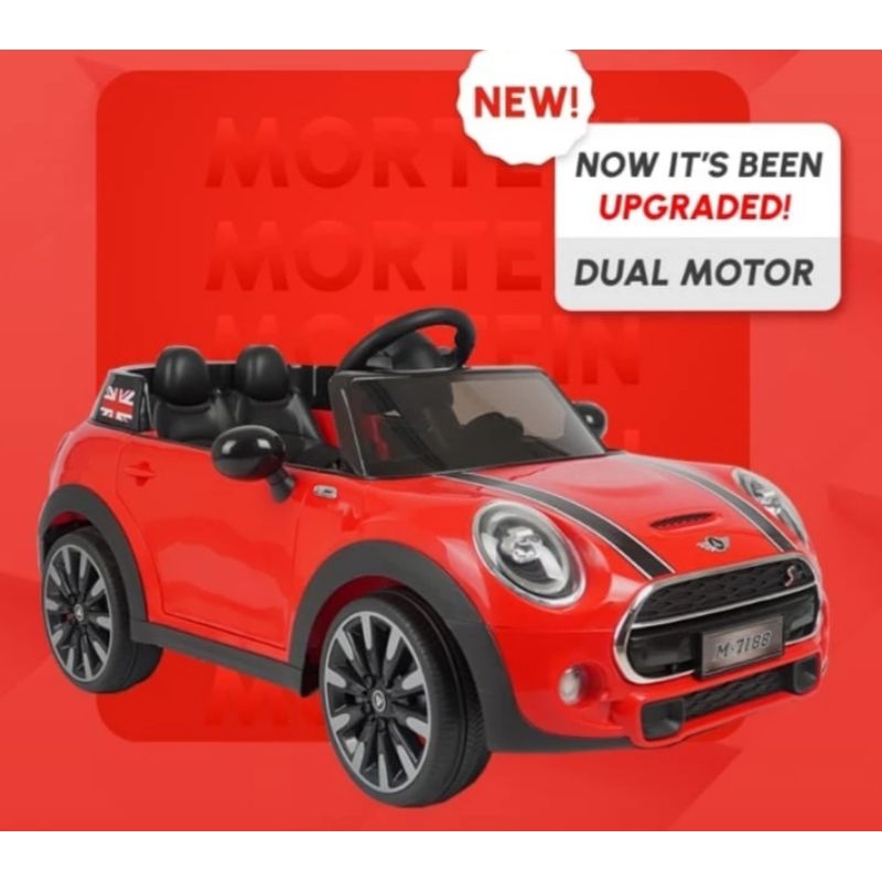 Jual Mainan Anak Mobil Aki MINI COOPER Mortein New Dual M7188 | Shopee ...