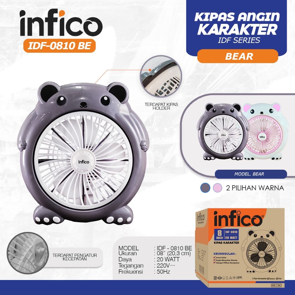 Jual Kipas Angin Karakter/ Kipas Angin Karakter 10 inci infico FREE ...