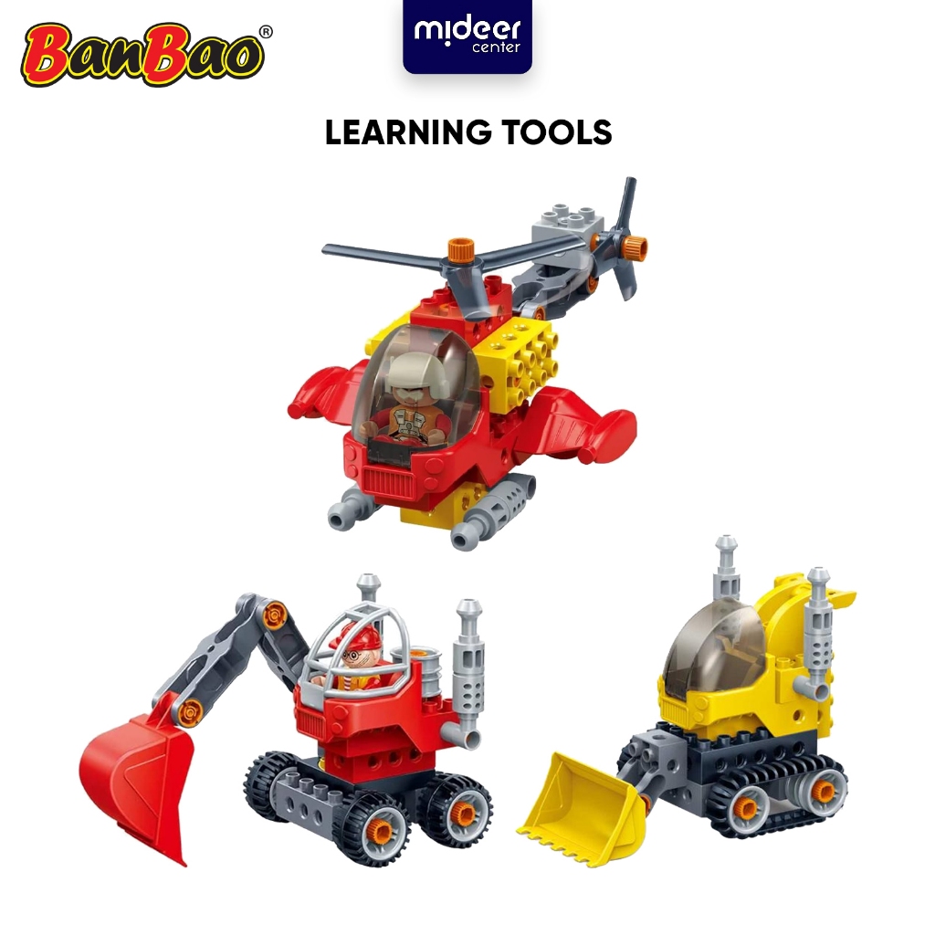 Jual BanBao Learning Tools Building Blocks Mainan Balok Designer ...