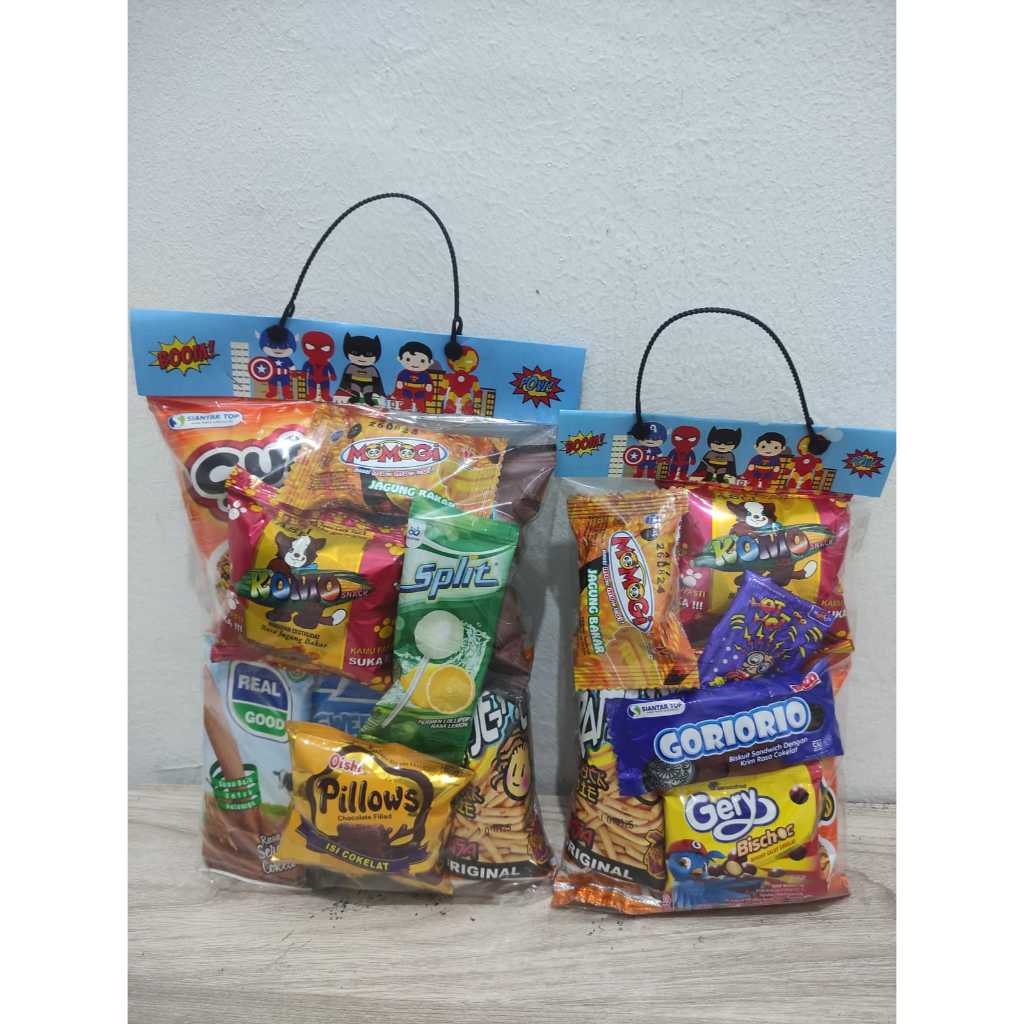 Jual snack ulang tahun/snack box ulangtahun/hampers snackbox ultah ...