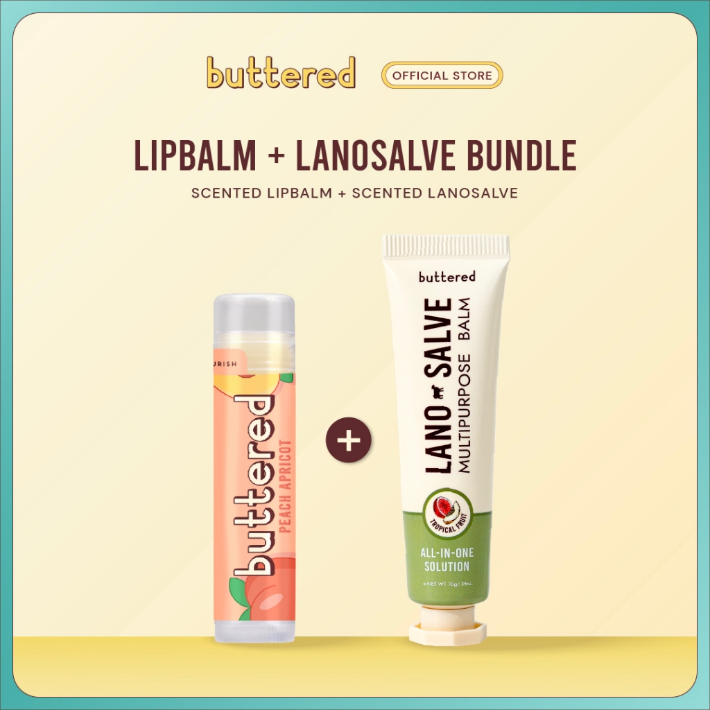 Jual Buttered Bundle 2 in 1 Scented Lanosalve Varian Rasa + Lip Balm ...