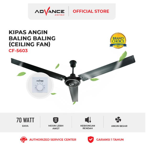 Jual Advance Ceiling Fan 56" Kipas Angin Baling Besi Gantung Plafon CF ...