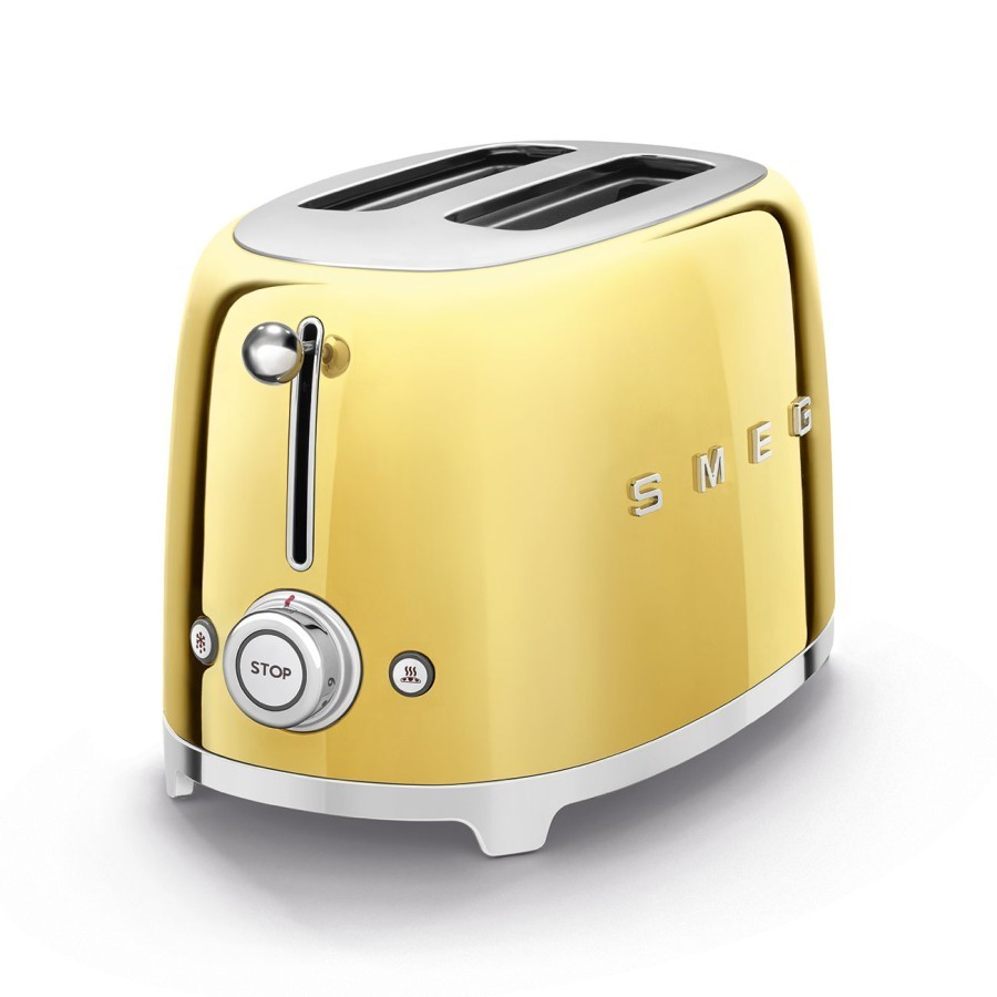 Jual SMEG TOASTER GOLD 2 SLICE - TSF01GOEU PEMANGGANG ROTI 950W | Shopee Indonesia