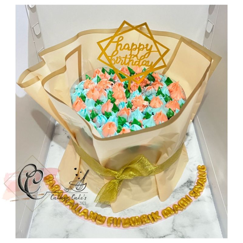 Jual Bouquet Flower Cake / Kue Ulang Tahun Buket Bunga / Kue Ultah ...