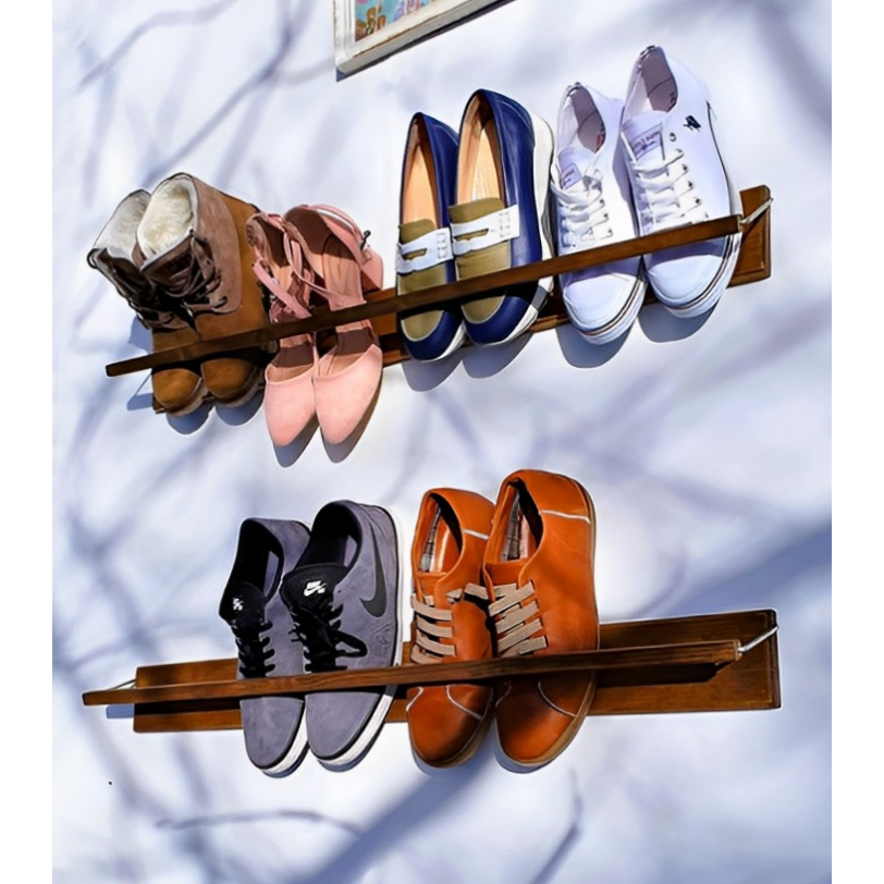 Jual Rak Sepatu Tempel Dinding Rak Sandal Hemat Ruangan | Shopee Indonesia