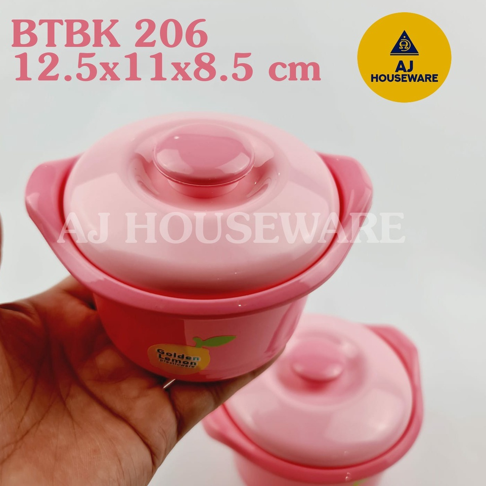 Jual BTBK 206 BASI TUTUP BULAT KECIL MINI 12 CM PINK / MANGKOK TUTUP ...